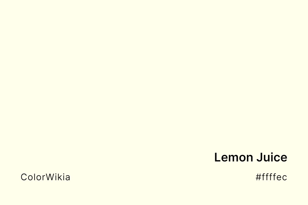 102 Shades of Lemon Color