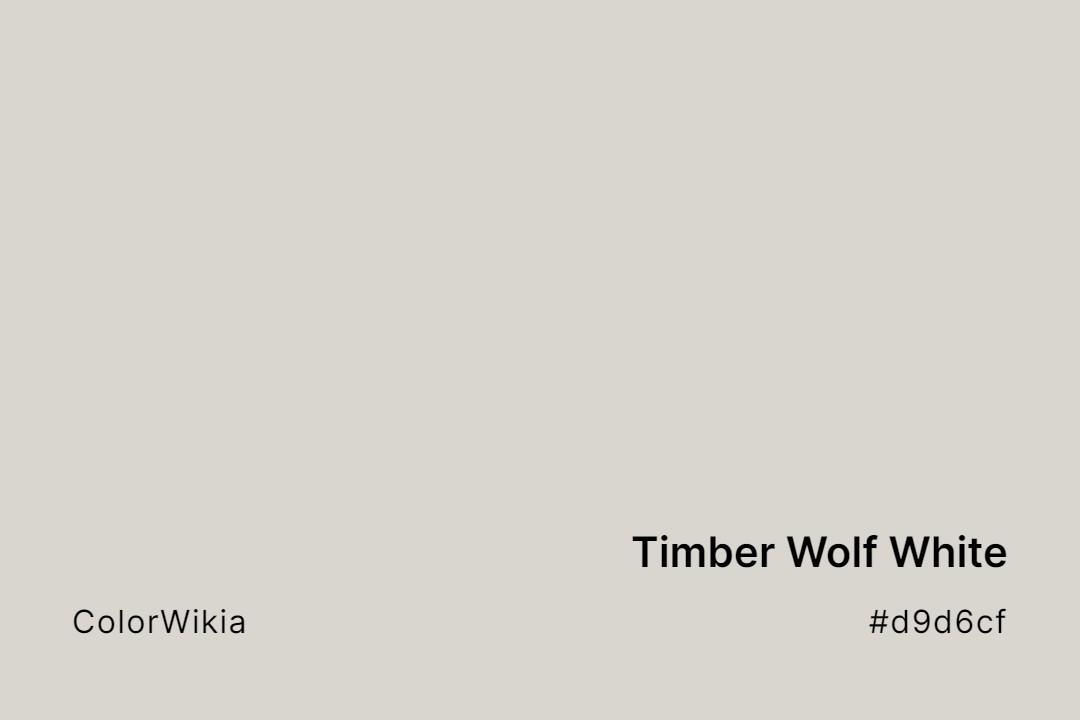Timber Wolf White Color - #d9d6cf: Codes and Complete Breakdown